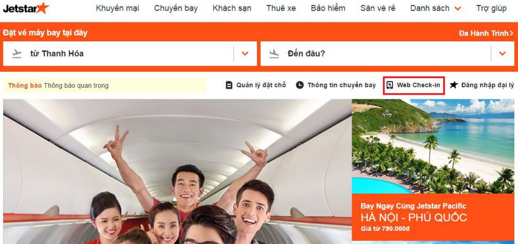 Hướng dẫn check in online Jetstar đơn giản tại nhà